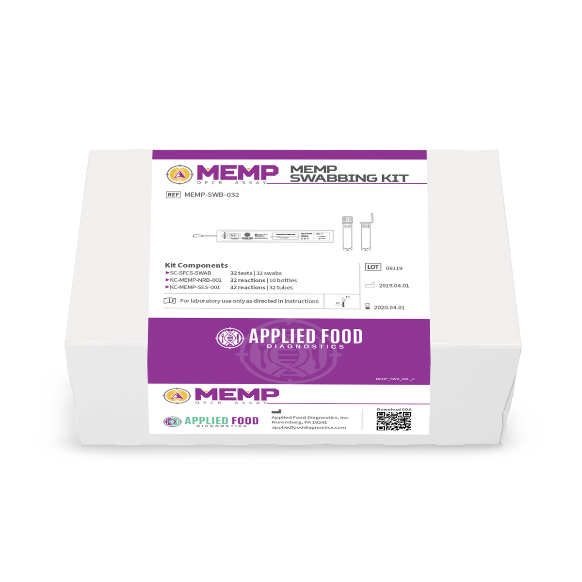 MEMP Swabbing Kit – Applied Food Diagnostic