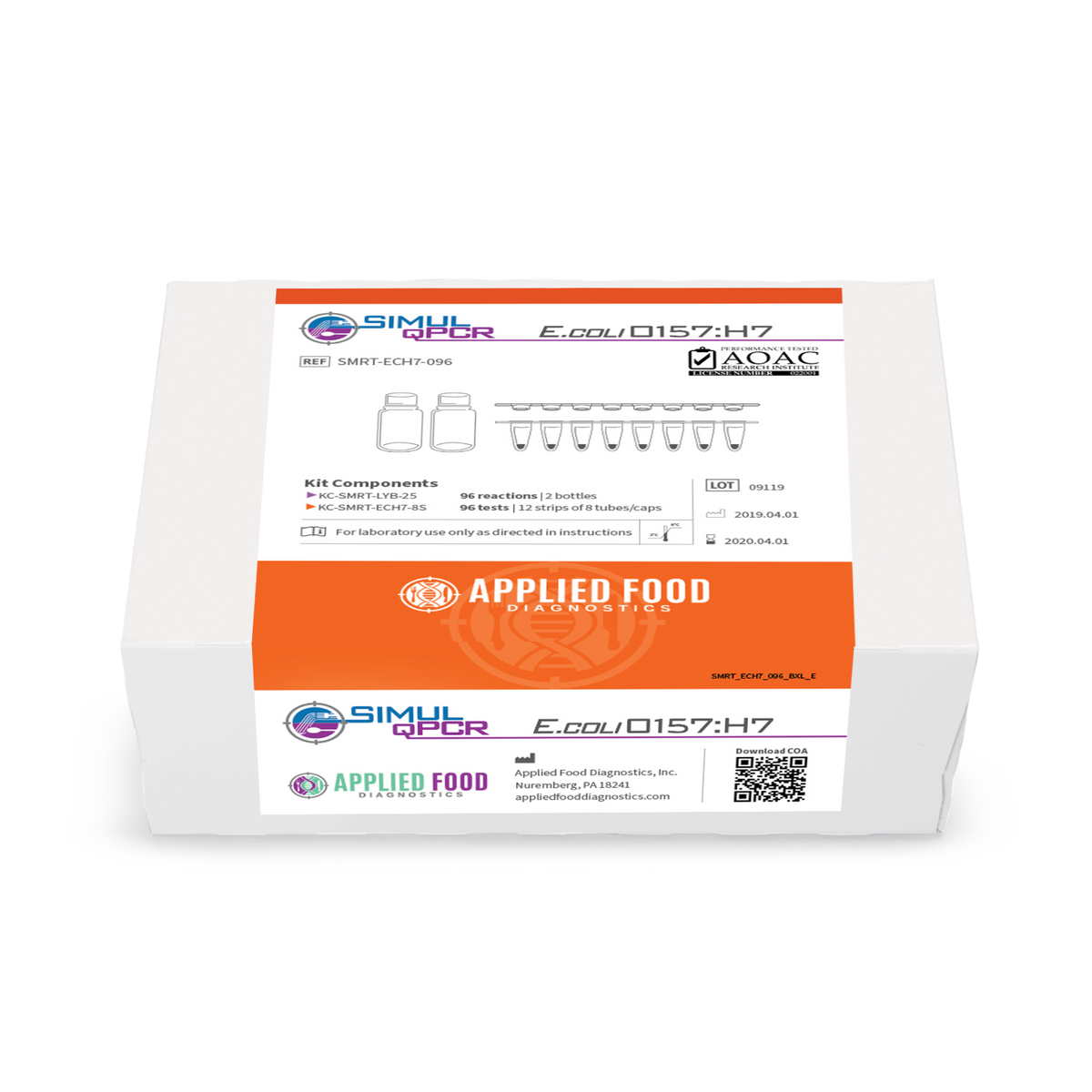 SIMUL-qPCR E. Coli O157:H7 Kit – Applied Food Diagnostic
